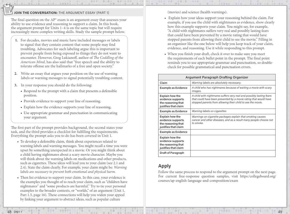 Advanced Placement English Language & Composition