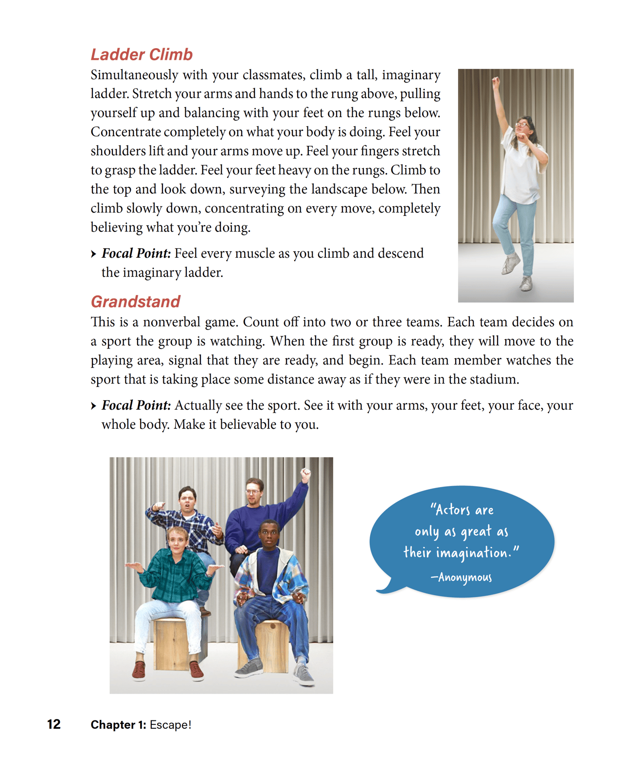 Center Stage: Projects in Theatre Arts - Grades 6-8